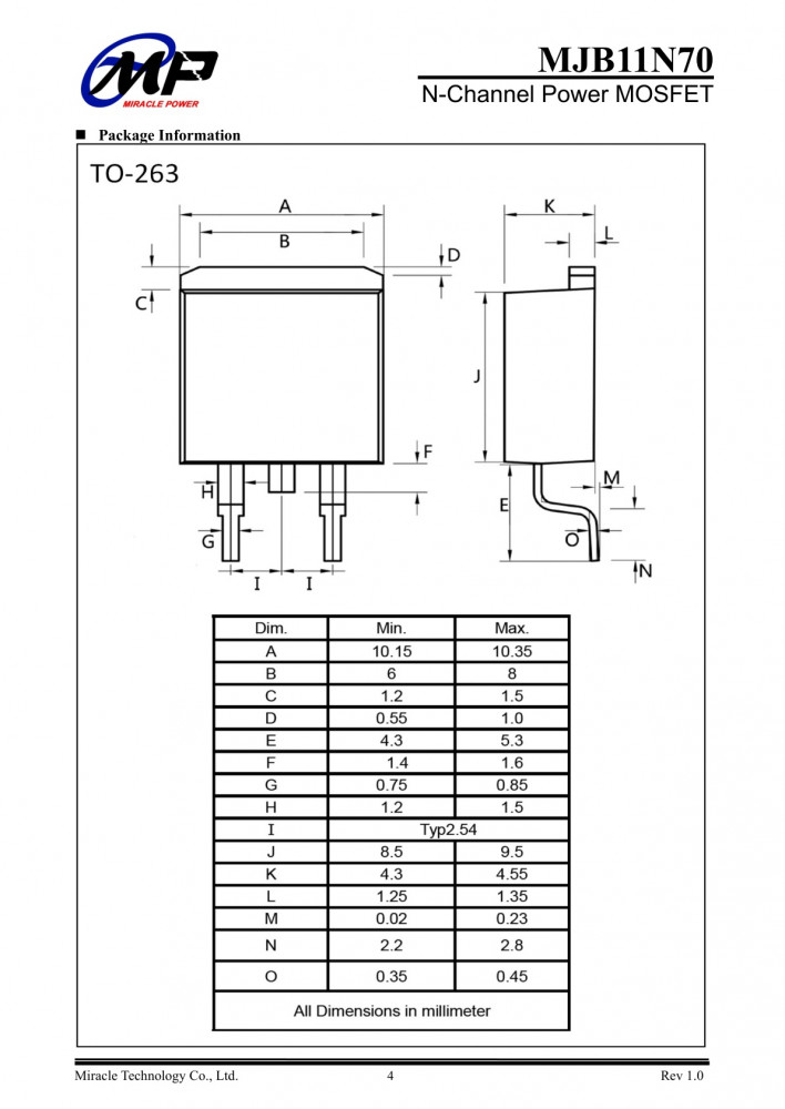 MJB11N70 datasheet page 4