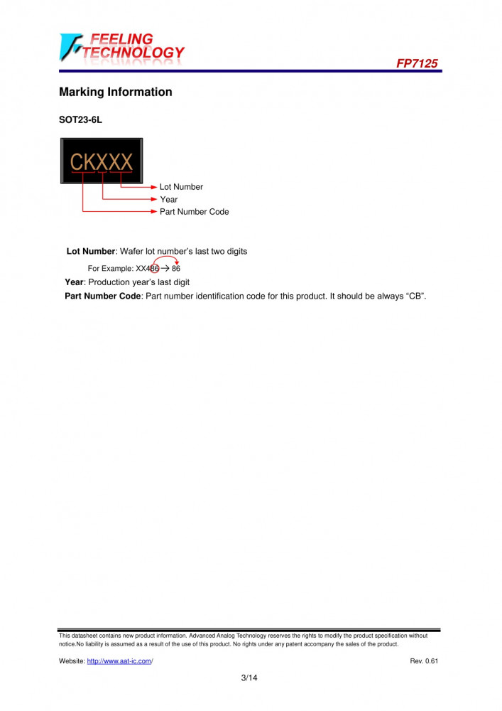 FP7125LR-G1 datasheet page 3