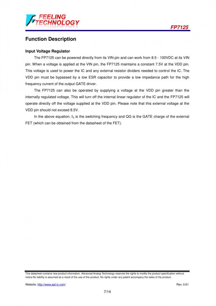 FP7125LR-G1 datasheet page 7