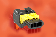 NSCC 3.33mm Pitch Male Pin Connector, Non-Sealed, 4 Circuits, Black for sale