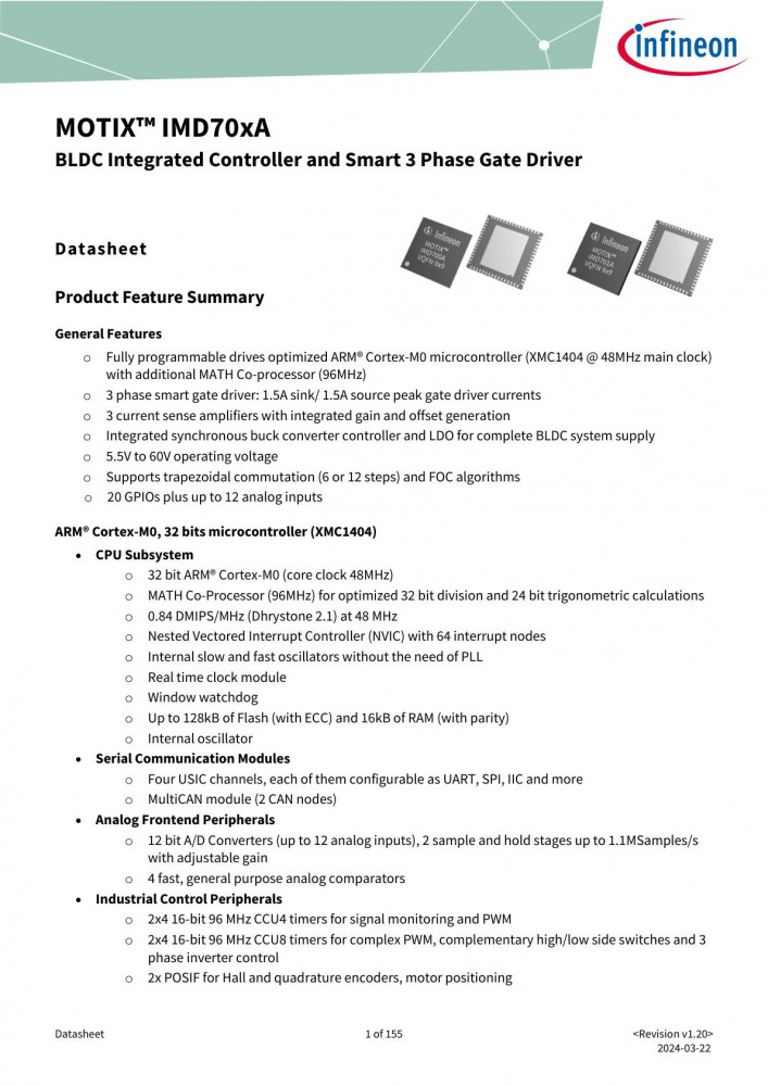 IMD701A datasheet page 1