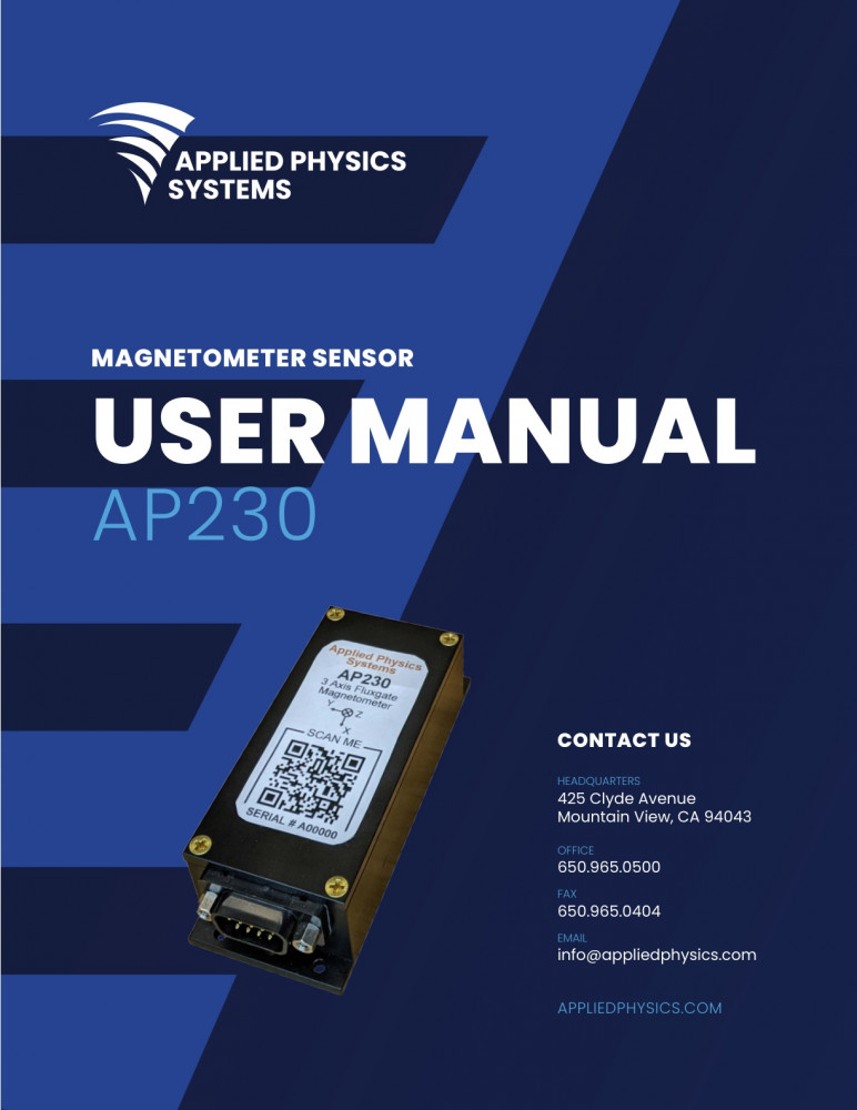 AP230 manual page 1