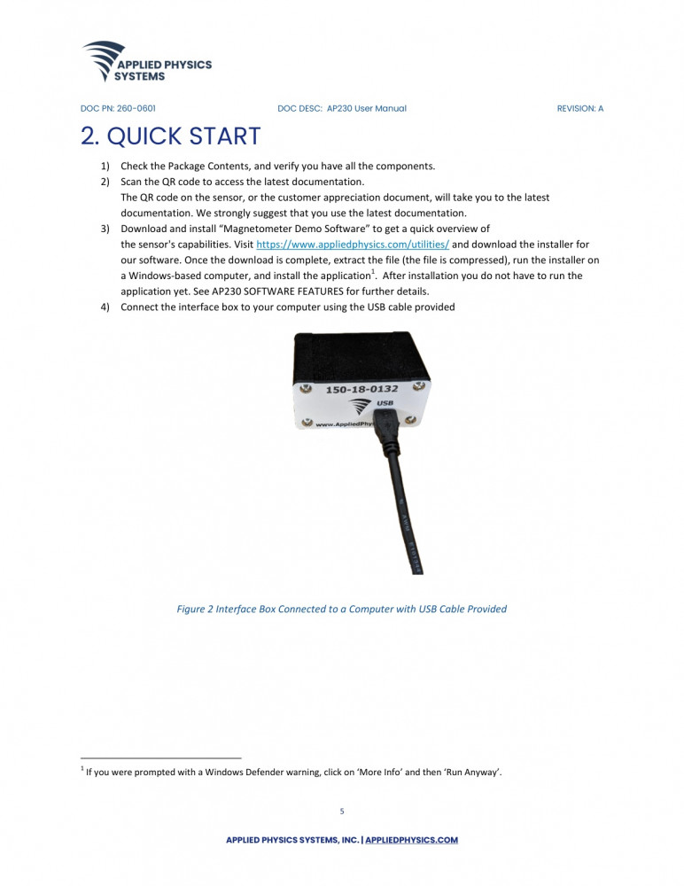AP230 manual page 5