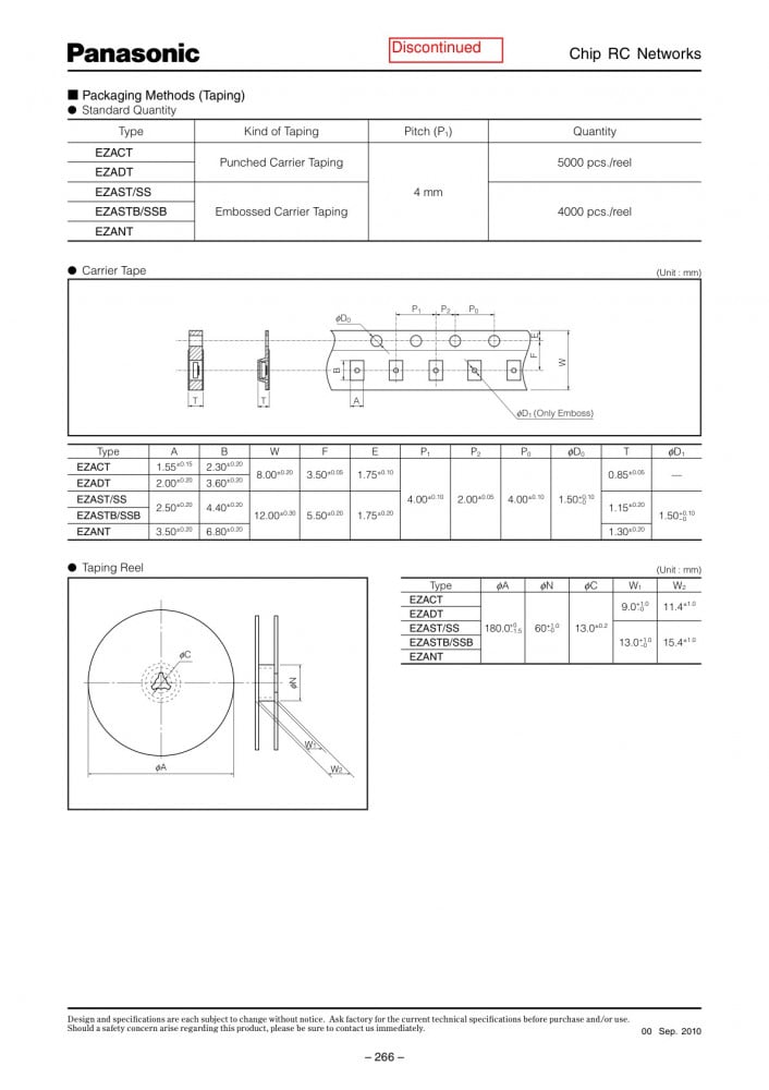 PANASONIC EZANT datasheet page 6