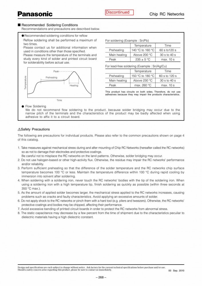 PANASONIC EZANT datasheet page 8