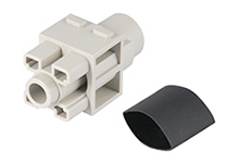 Heavy-Duty Shielded S-CX/75 Series 75 Ohm Coaxial Connector, Female, 1-Pole