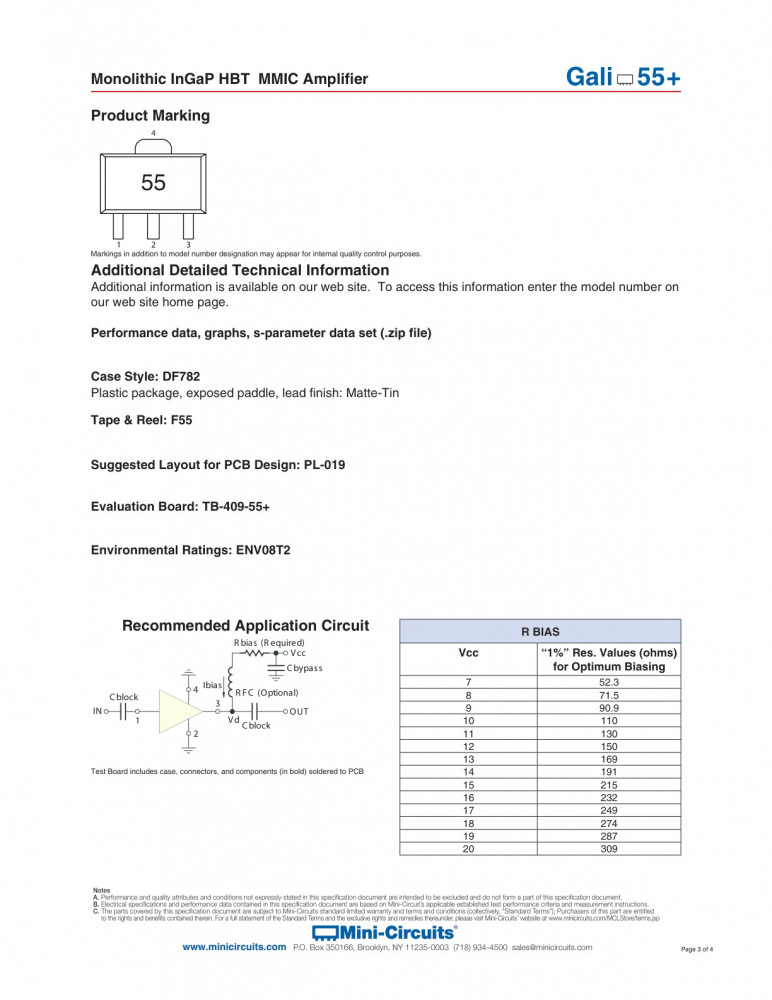 GALI-55+ datasheet page 3