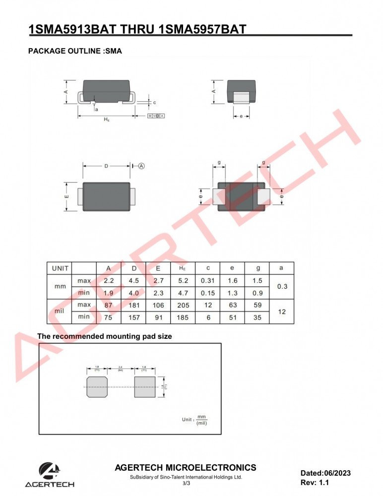 1SMA5953BAT datasheet page 3