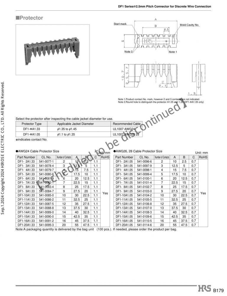 HRS DF1 Series datasheet page 4