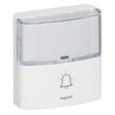 Standard radio kit, wireless chime and doorbell, white, radio operating range 50m and 32 melodies