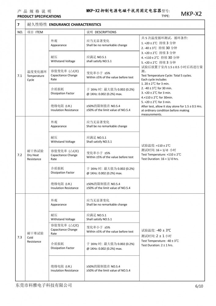 PX475K2C2701 specification page 6