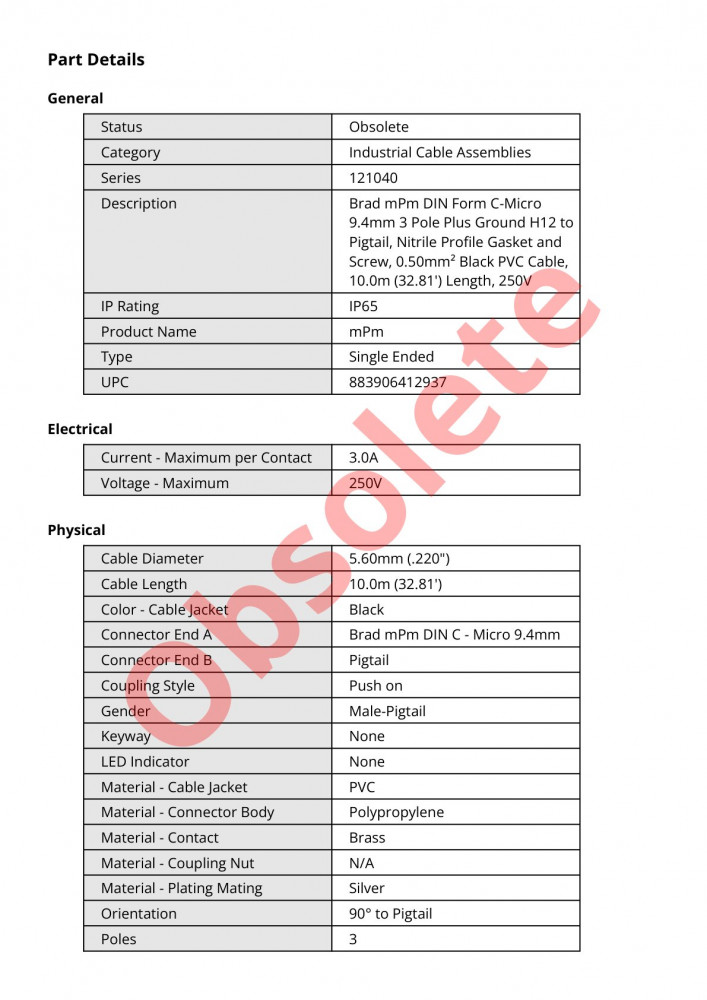 MOLEX 1210400703 drawing, page 2