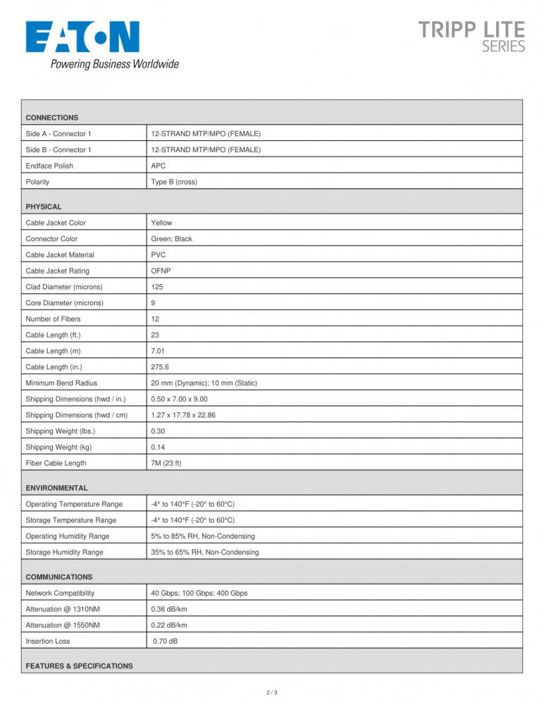 EATON N390-07M-12-AP documentation page 2