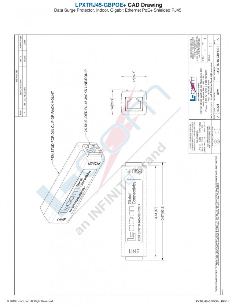 LPXTRJ45-GBPOE+ datasheet page 3