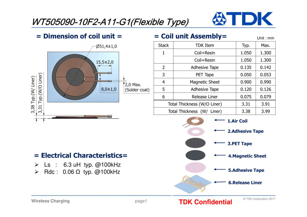 WT505090-10F2-A11-G1 coil assembly technical reference image
