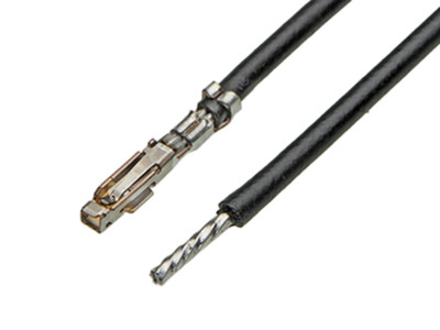 Pre-Crimped Lead iGrid Female-to-iGrid Female, Tin (Sn) Plating, 450.00mm Length, 22 AWG, Red
