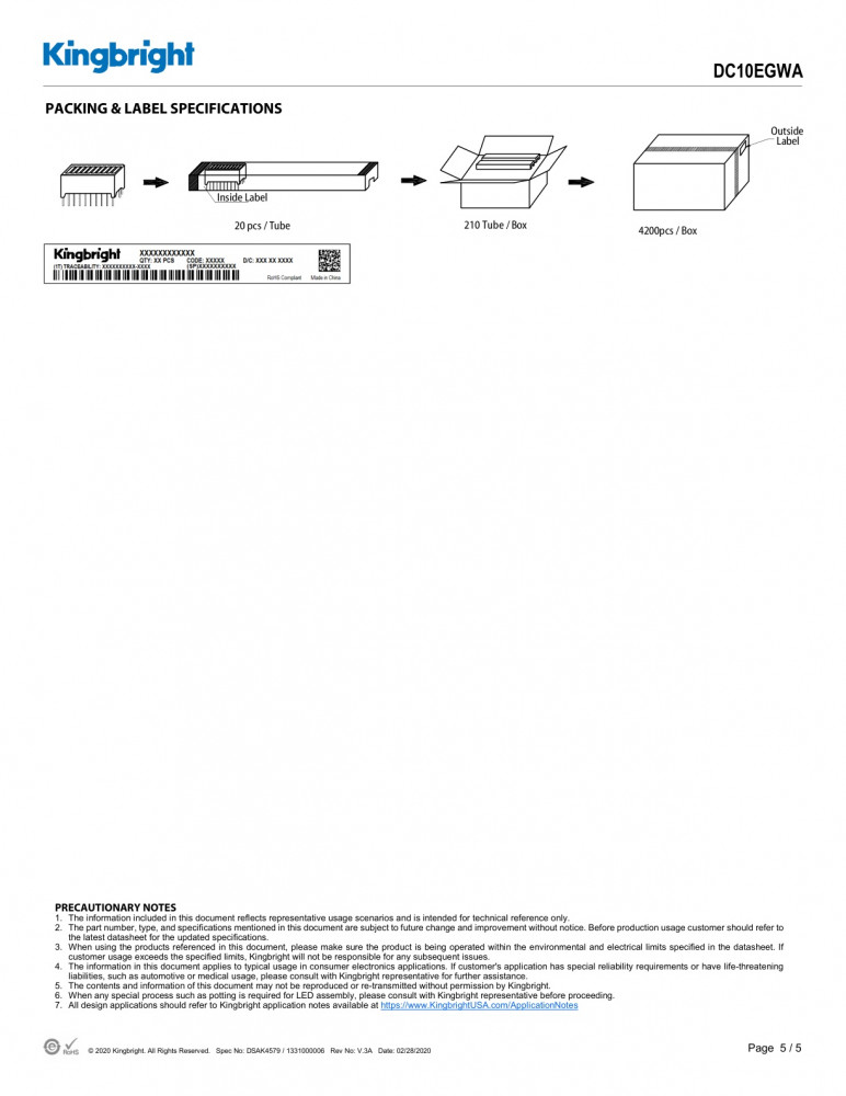 DC10EGWA datasheet page 5