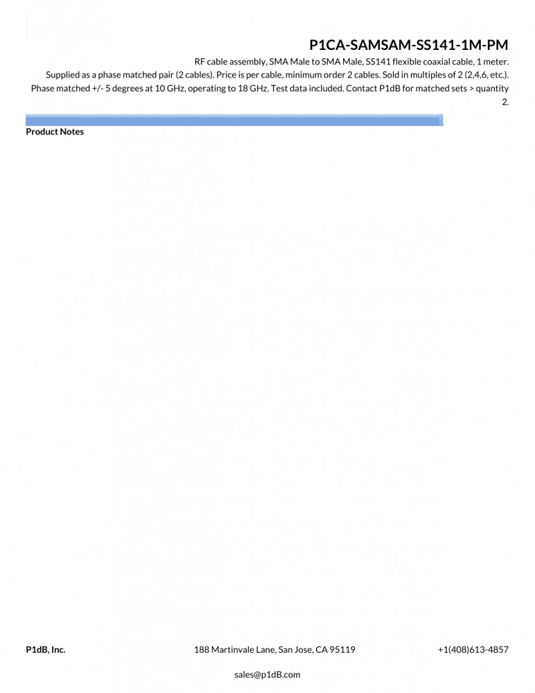 P1CA-SAMSAM-SS141-1M-PM technical document page 4