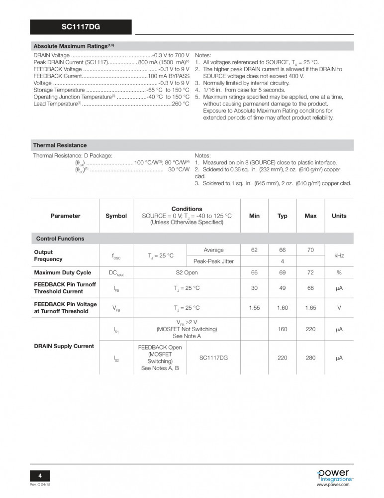 SC1117DG-TL datasheet page 4