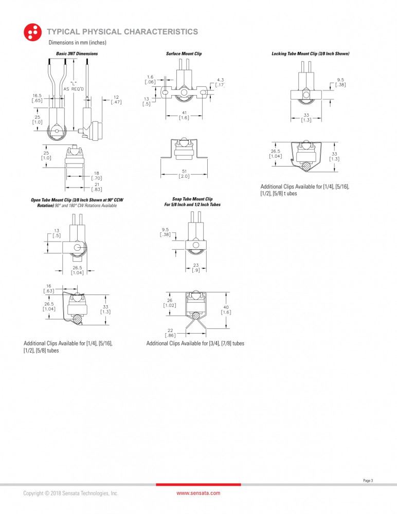 Sensata 3NT thermostat datasheet page 3