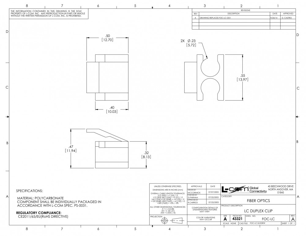 FOC-LC technical drawing preview