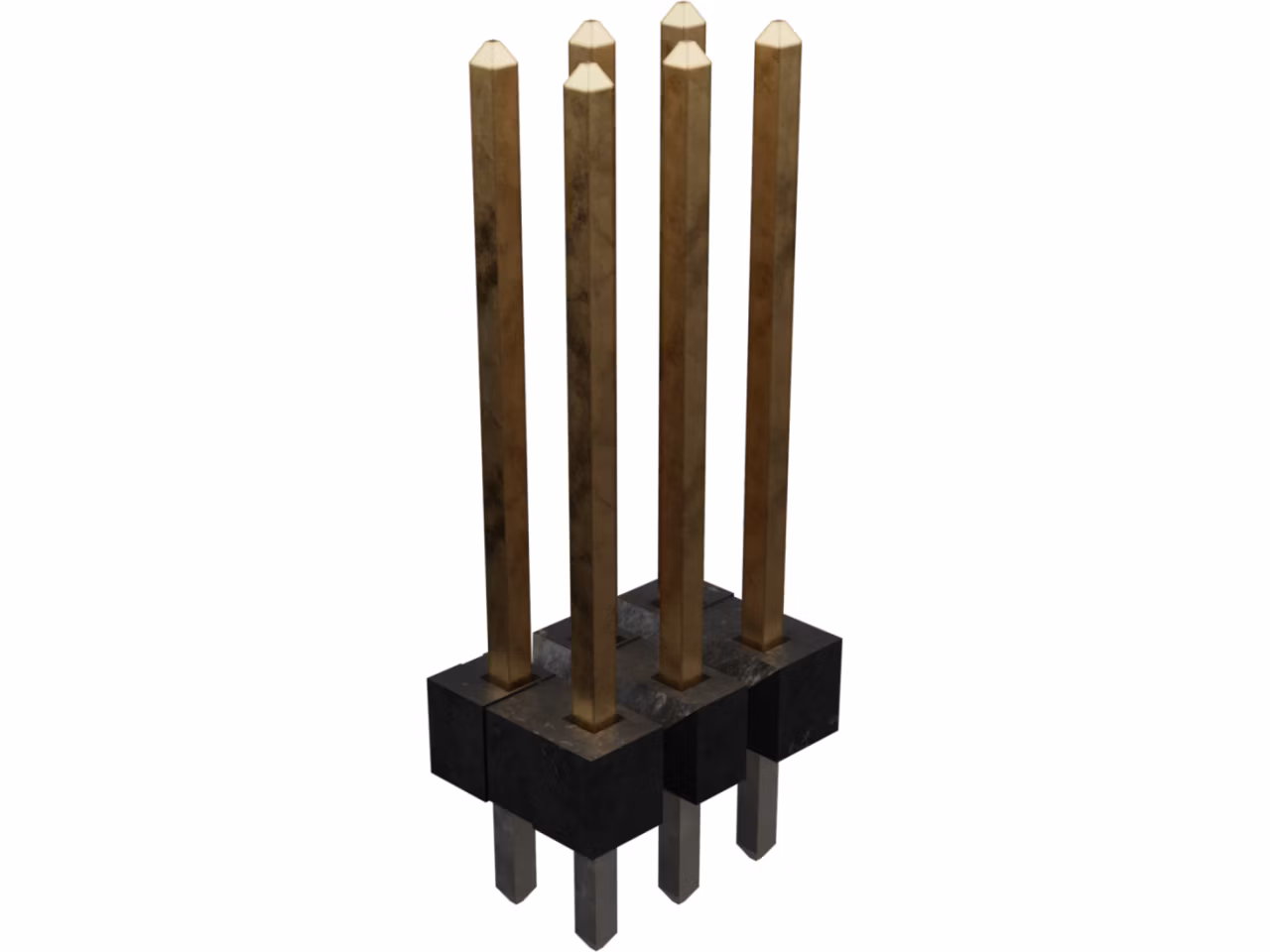 C-Grid Header, 2.54mm Pitch, Through Hole, Dual Row, Vertical, 64 Circuits, 0.38µm Gold (Au) Plating, Bag Packaging, Lead-Free