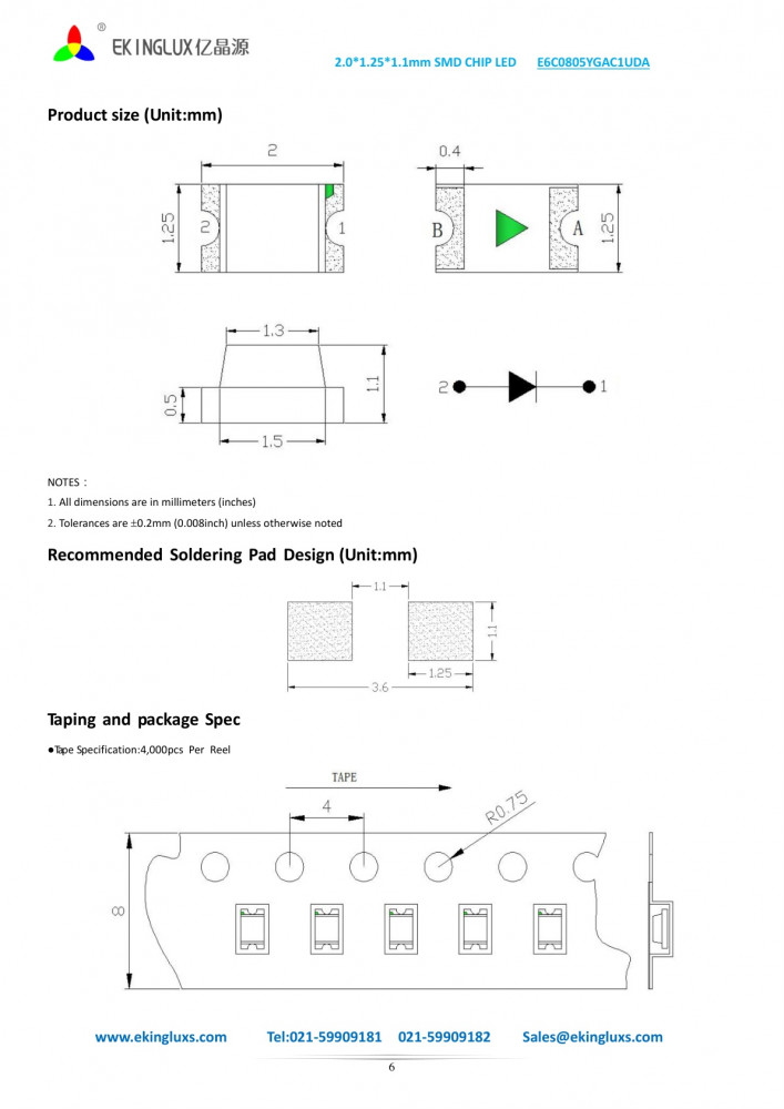 E6C0805YGAC1UDA datasheet page 6