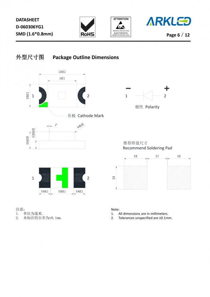 ARKLED datasheet page 6