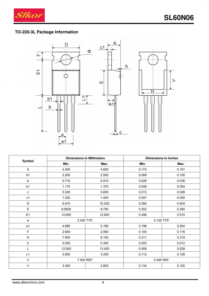 SL60N06 datasheet page 5