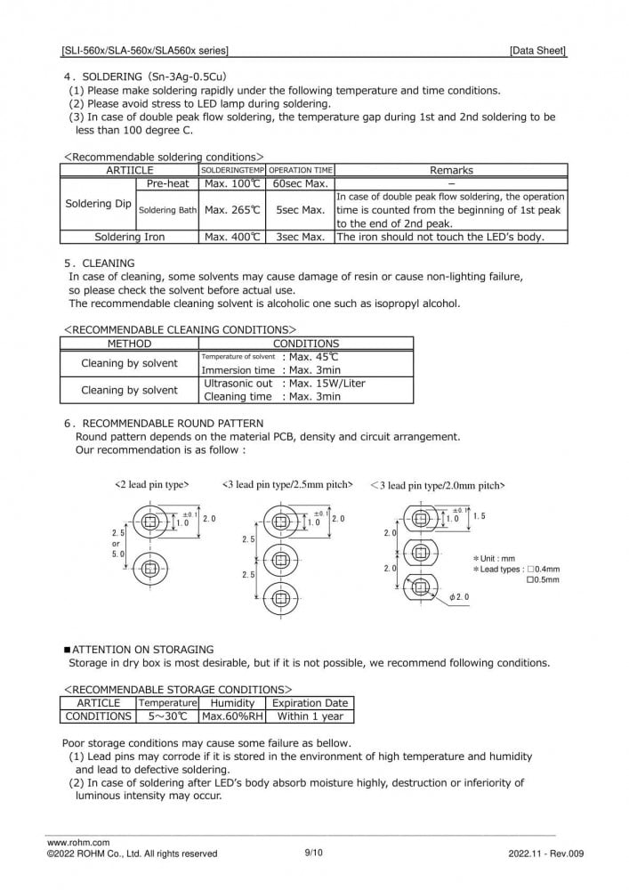SLA560WBD2PT2 technical document page 9