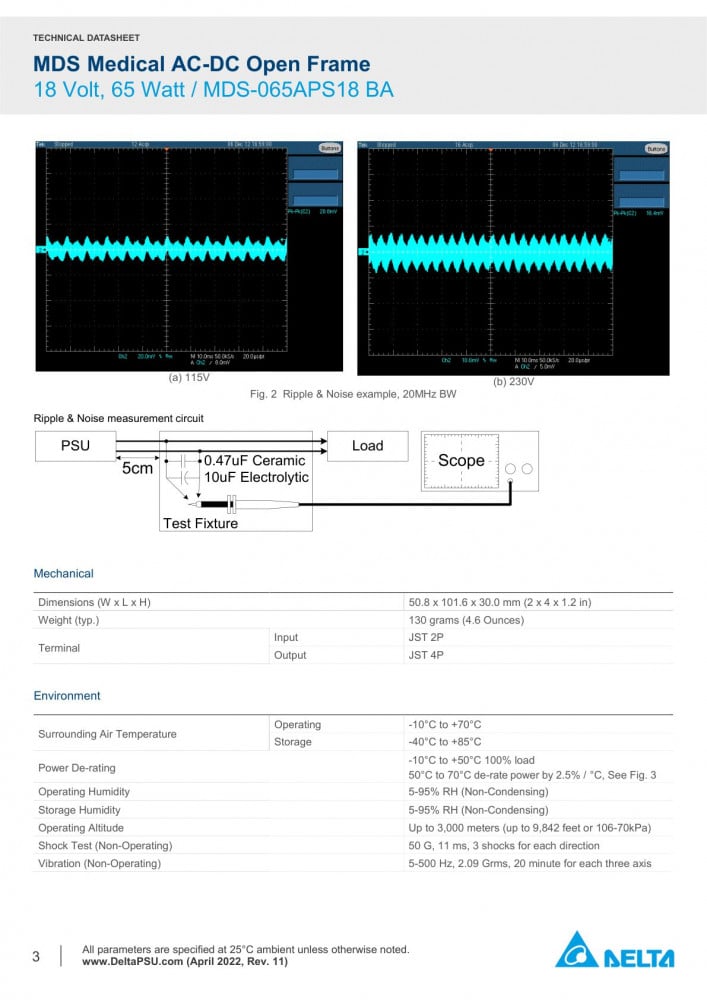 MDS-065APS18 BA datasheet page 3