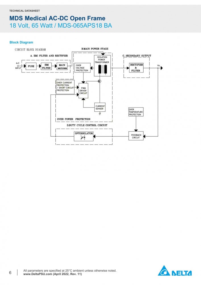 MDS-065APS18 BA datasheet page 6