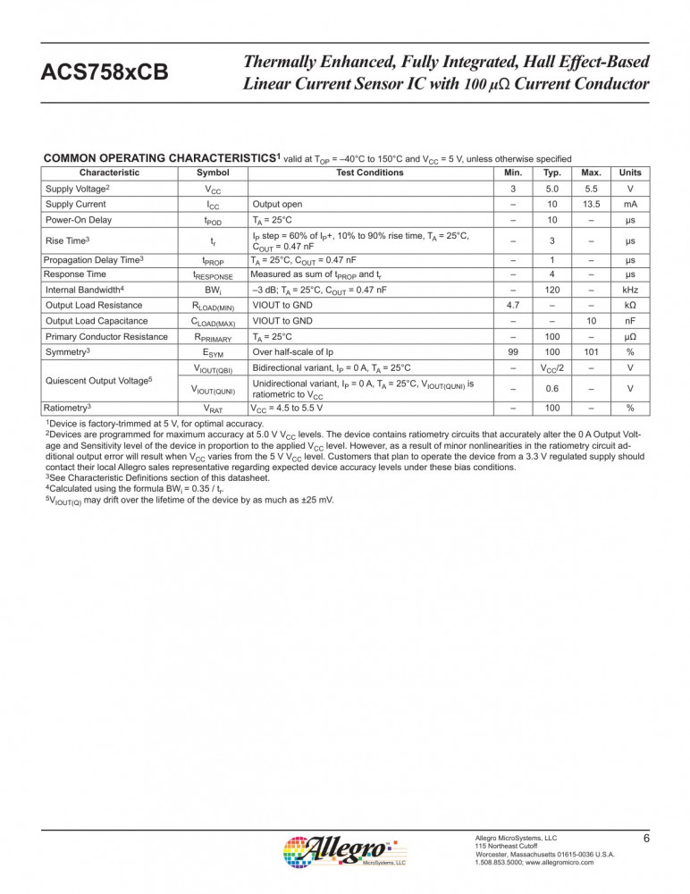 ACS758 datasheet page 6