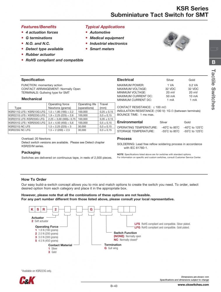 KSR211GLFS document page 1