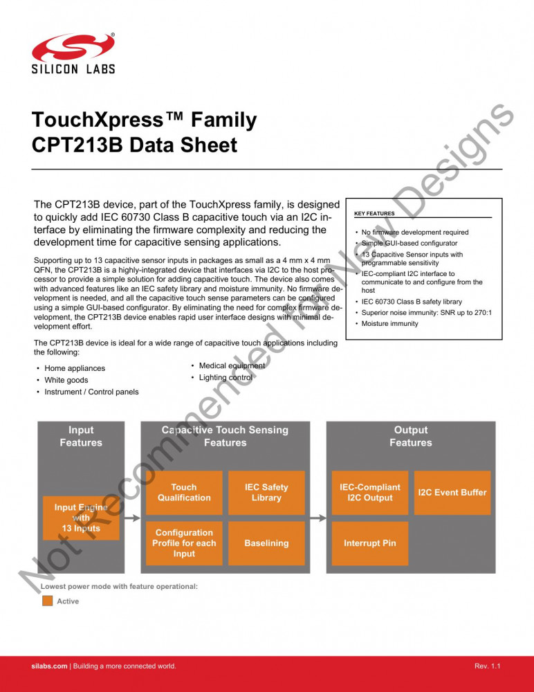 CPT213B datasheet page 1