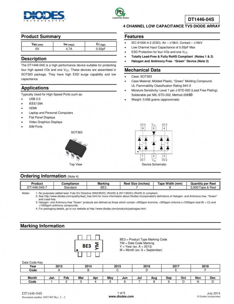 DT1446-04S-7 datasheet page 1