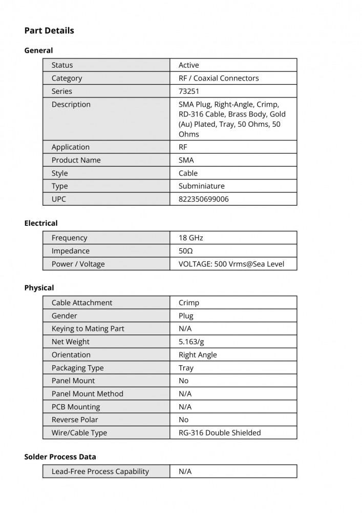 MOLEX 732512580 document preview, page 2