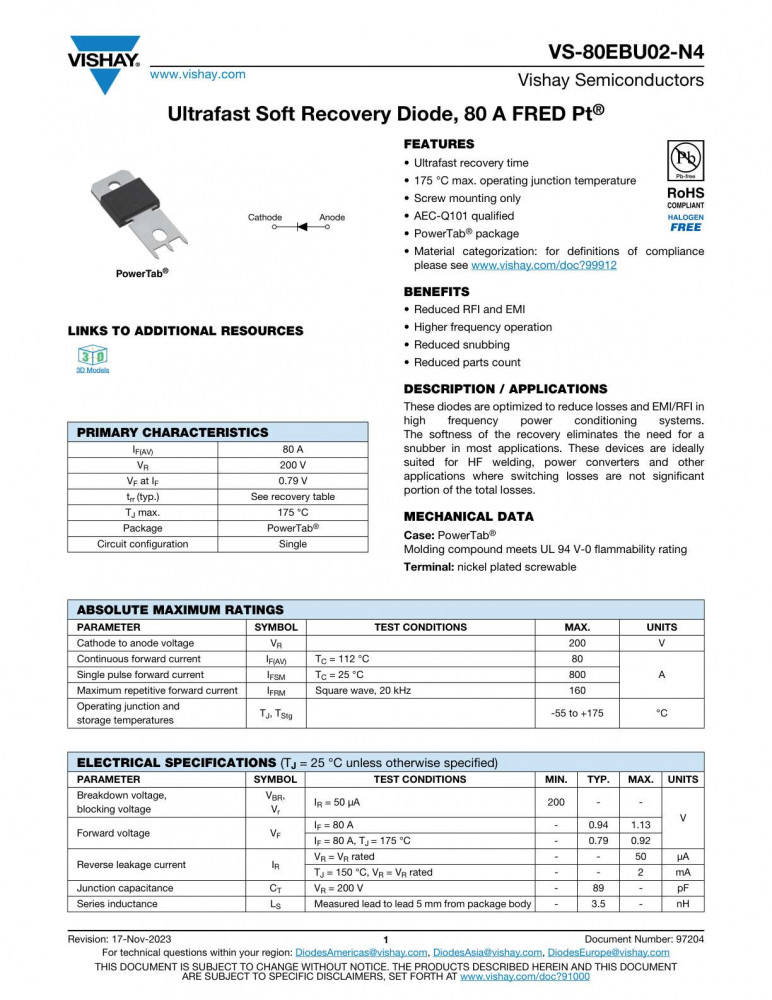 VS-80EBU02-N4 datasheet page 1