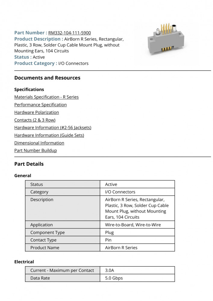 RM332-104-111-5900 technical document page 1