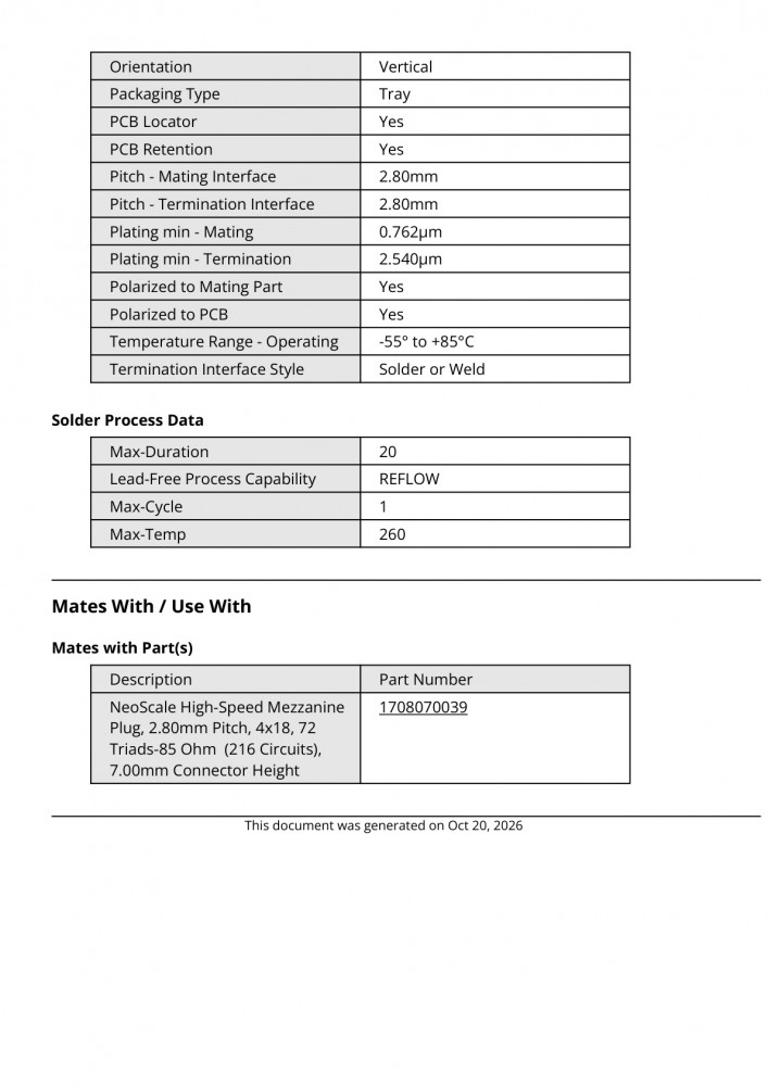MOLEX 1708140039 technical document image, page 3
