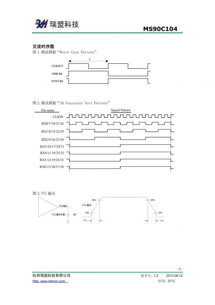 MS90C104 datasheet page 6