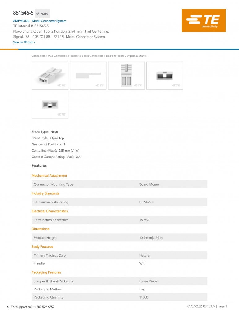 881545-5 technical document page 1