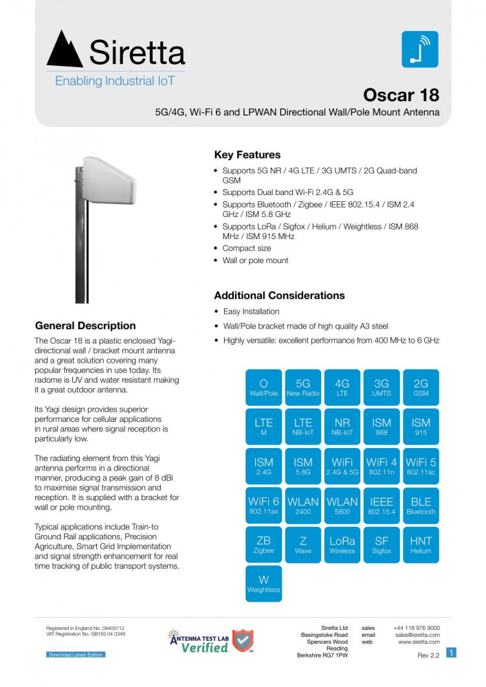 Oscar 18 document page 1
