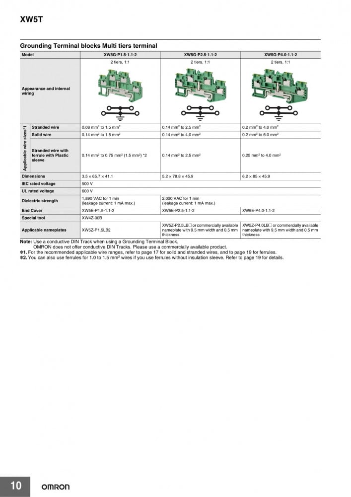 OMRON XW5T document page 10