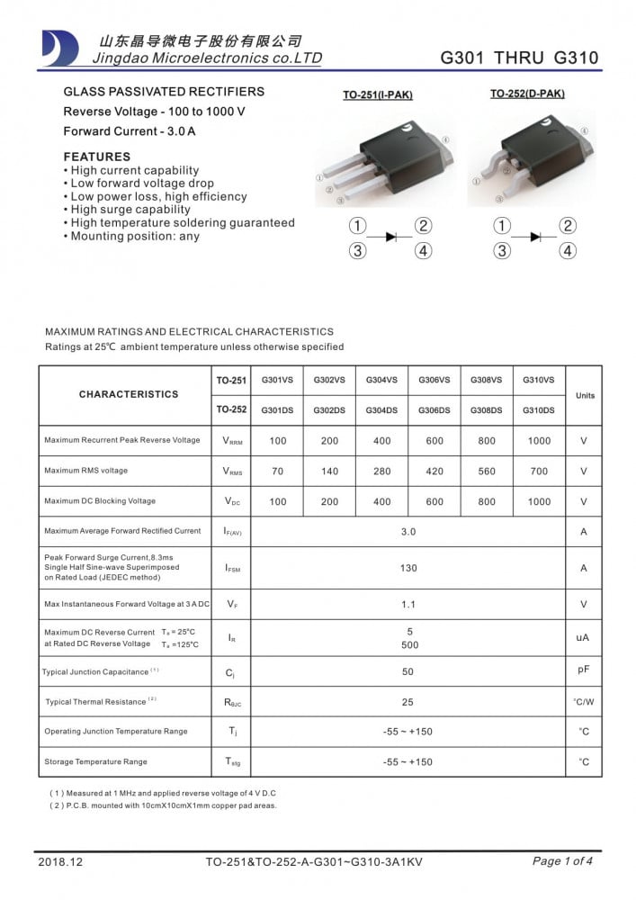 G304DS datasheet page 1