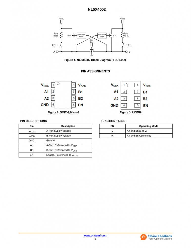 NL5X4002 datasheet page 2