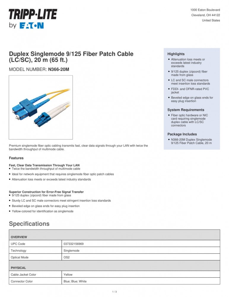 N366-20M technical document page 1