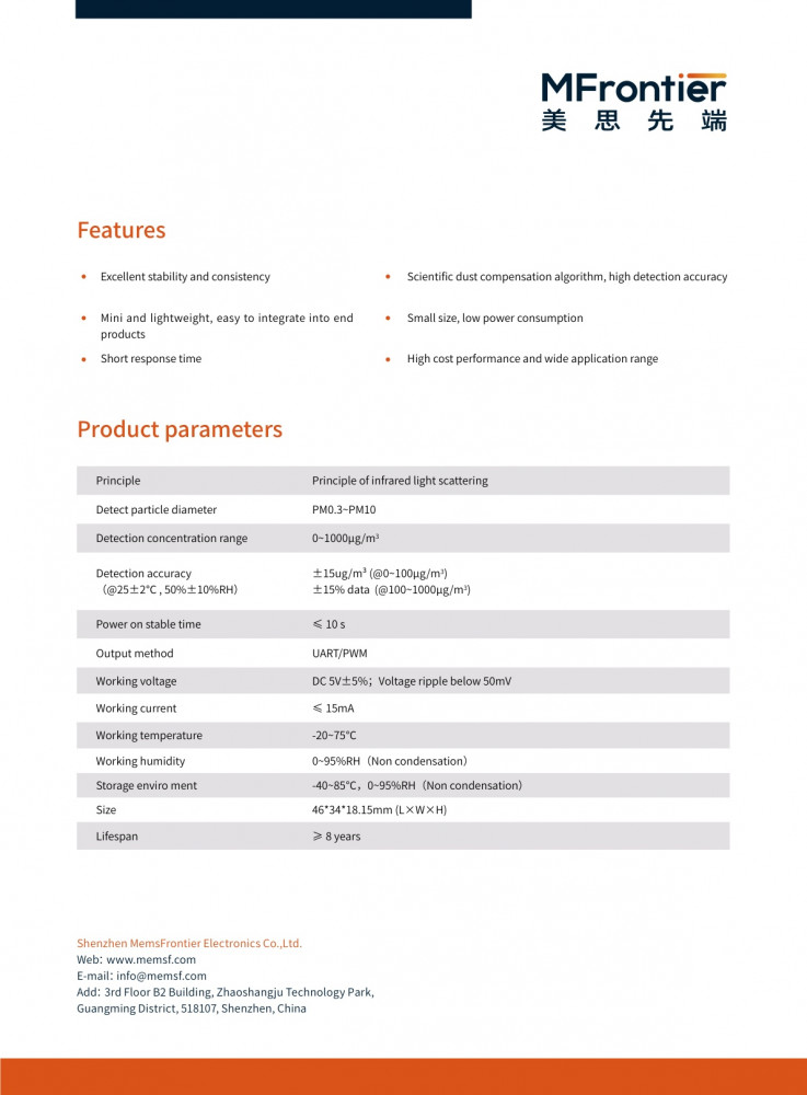 MPM30 series technical document, page 2
