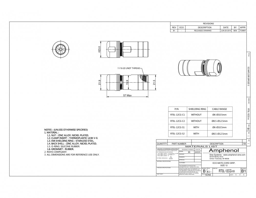 RT0L-12CG-NS2 technical drawing page