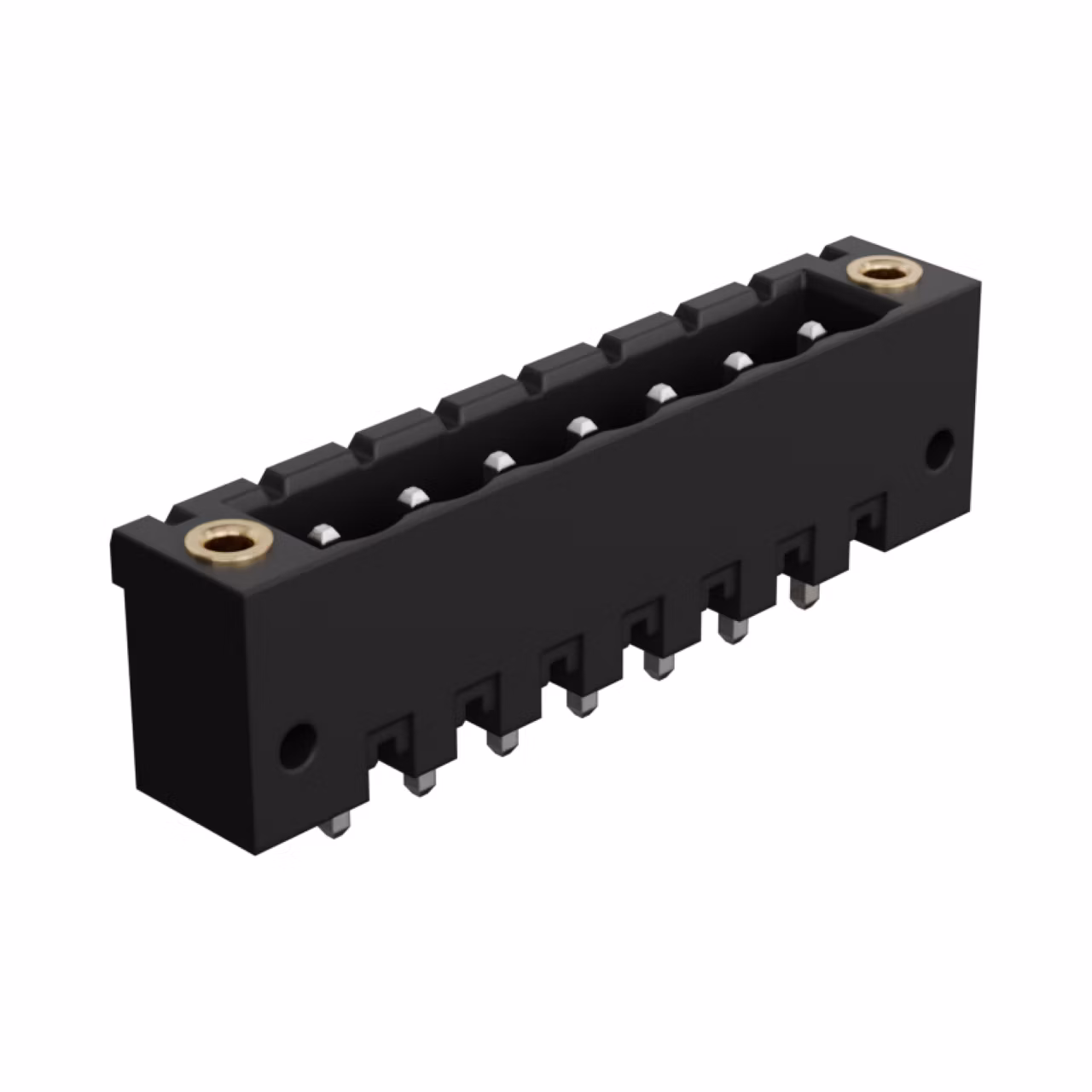 5.00mm Pitch Eurostyle Vertical PCB Header, with Threaded Retention Inserts, 7 Circuits for sale